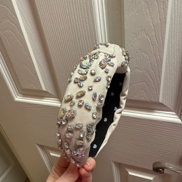 Lele Sadoughi | Accessories | Lele Sadoughi Embellished Grey Headband ...